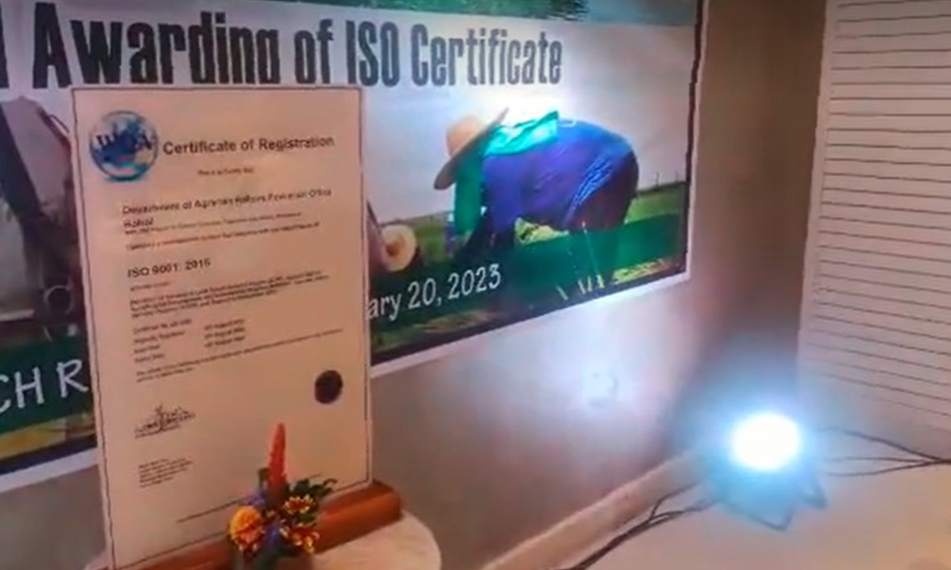 DAR Bohol receives ISO certification - Philippine Daily Post