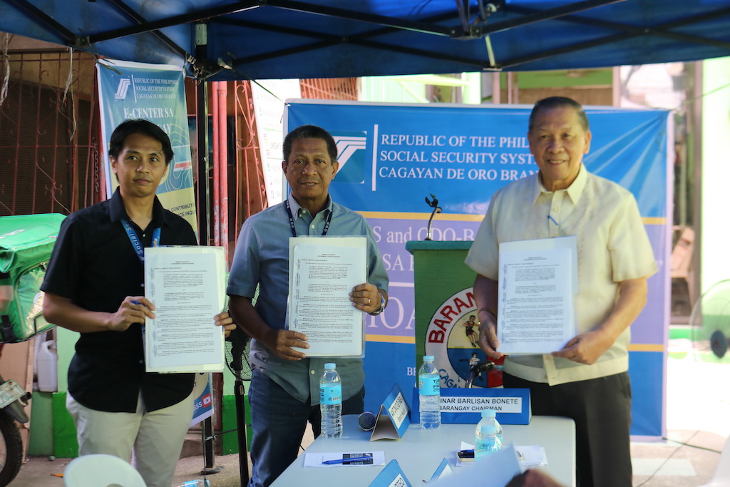 SSS CDO inks MOA with Brgy 29 for E-Center, KaltaSSS - Philippine Daily ...
