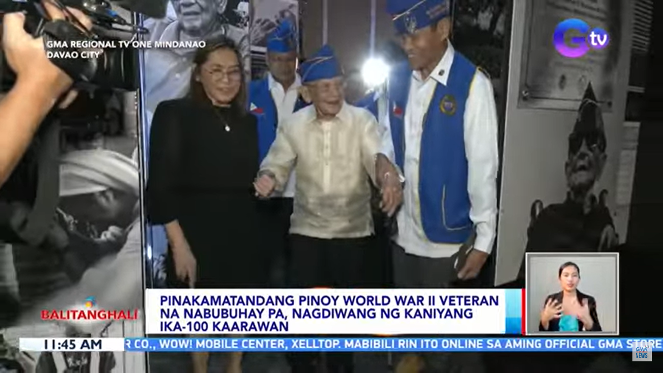 Oldest living Filipino World War II veteran turns 100 - Philippine ...