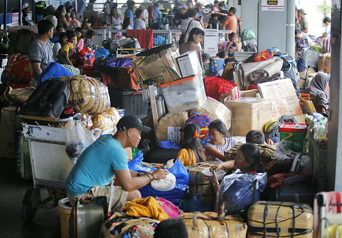 Travelers stranded at North Port Terminal, PITX due to Egay ...