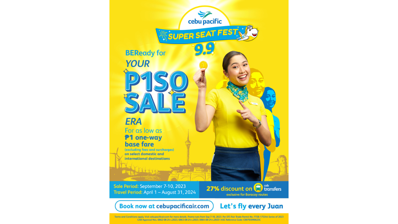 Cebu Pacific Kicks Off ‘BER’ Months with Piso Sale - Philippine Daily Post