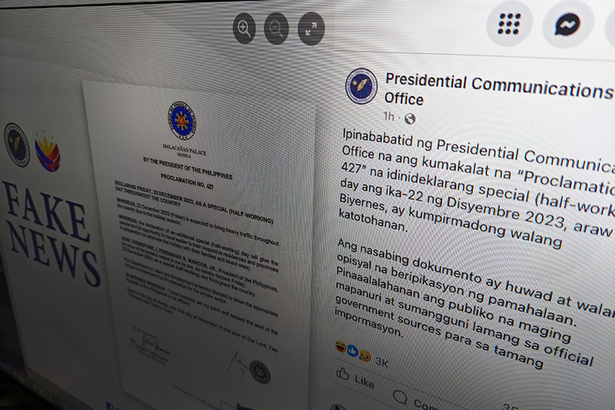 Friday not a ‘special half-working day’ - Philippine Daily Post