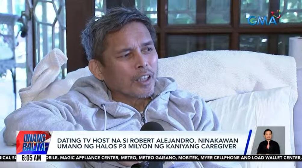 Former TV host Robert Alejandro, who is fighting cancer, allegedly ...