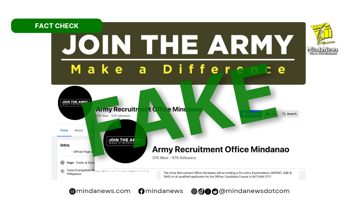 FACT CHECK | Application is free: Philippine Army warns aspiring ...