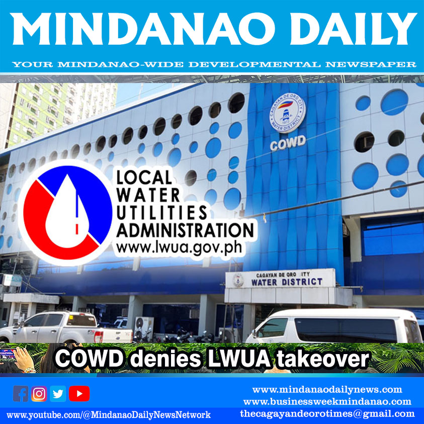 COWD denies LWUA takeover - Mindanao Daily News - Philippine Daily Post