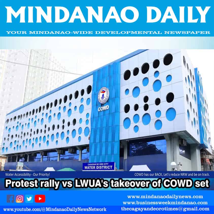 Protest rally vs LWUA’s takeover of COWD set - Philippine Daily Post