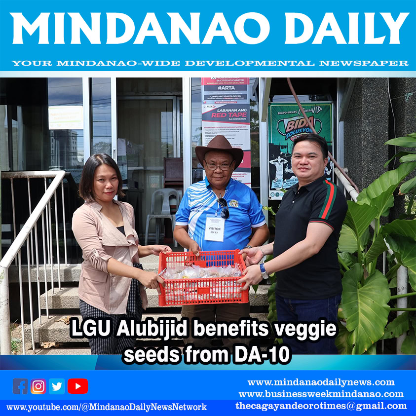 LGU Alubijid benefits veggie seeds from DA-10 - Philippine Daily Post