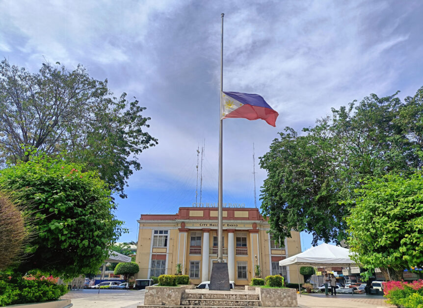 Davao City flies PH flag at half-mast in solidarity with National Day ...