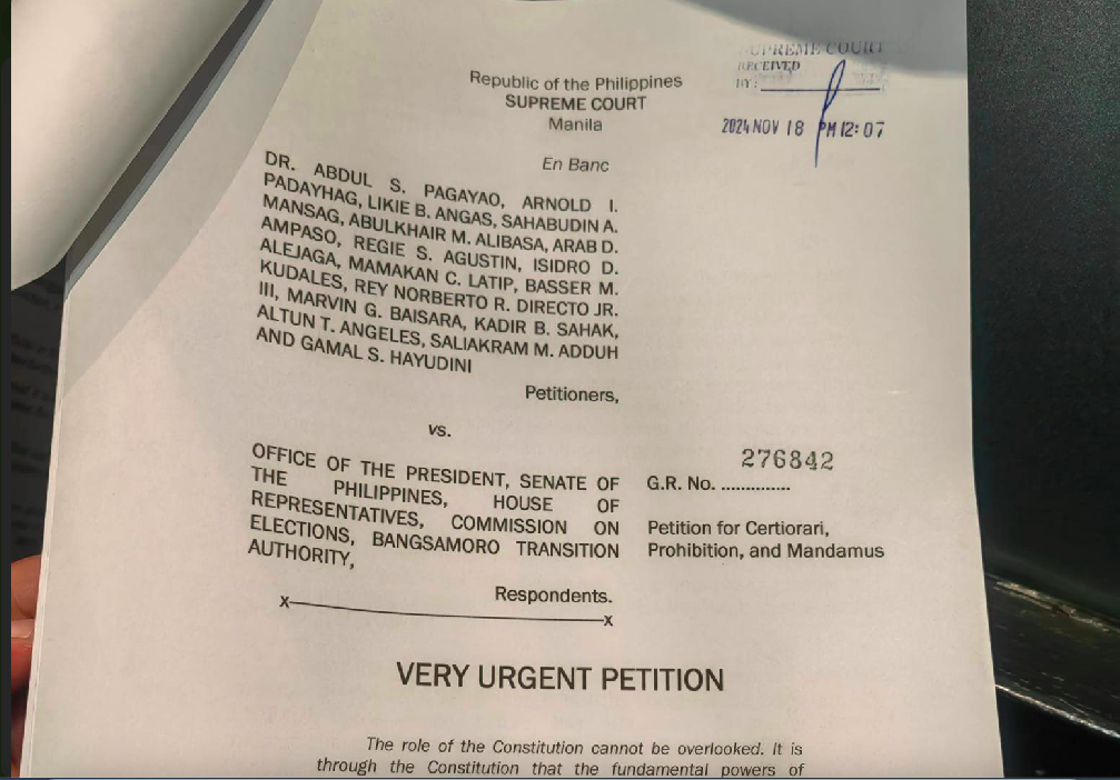 Petition filed vs term extension of Bangsamoro Transition Authority - Philippine Daily Post