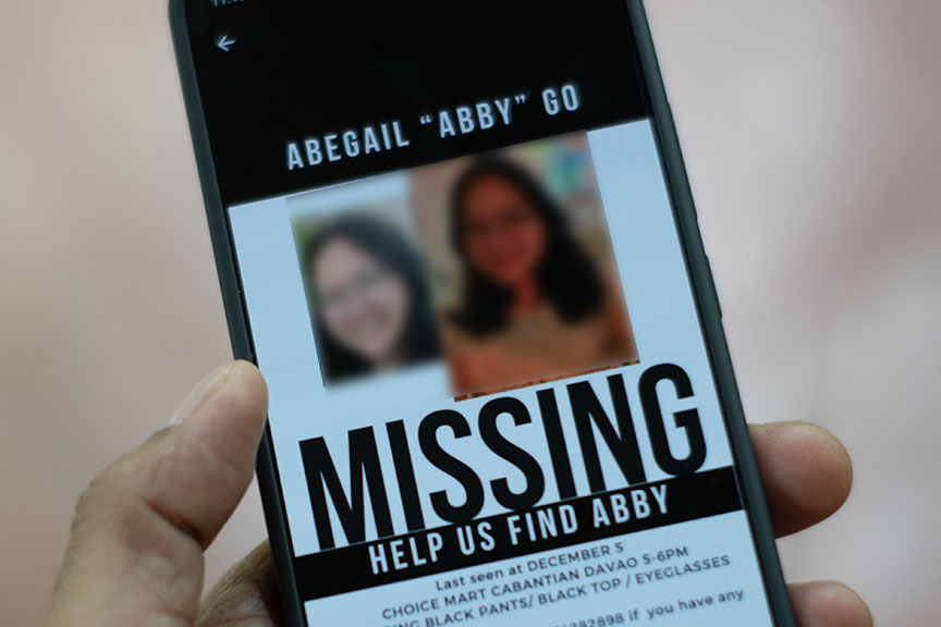 Woman reported missing in Davao returns home after 5 days - Philippine Daily Post