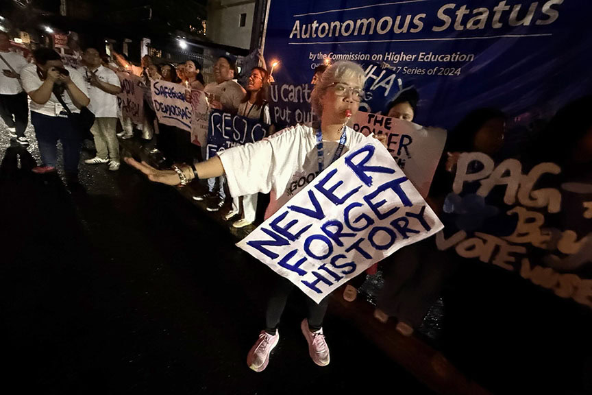 Xavier U. Students March in EDSA Revolution Commemoration - Philippine ...