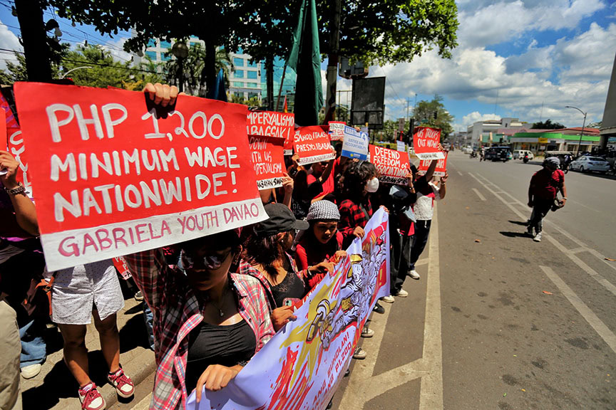Davao Rally Demands ₱1,200 Minimum Wage on Labor Day - Philippine Daily ...