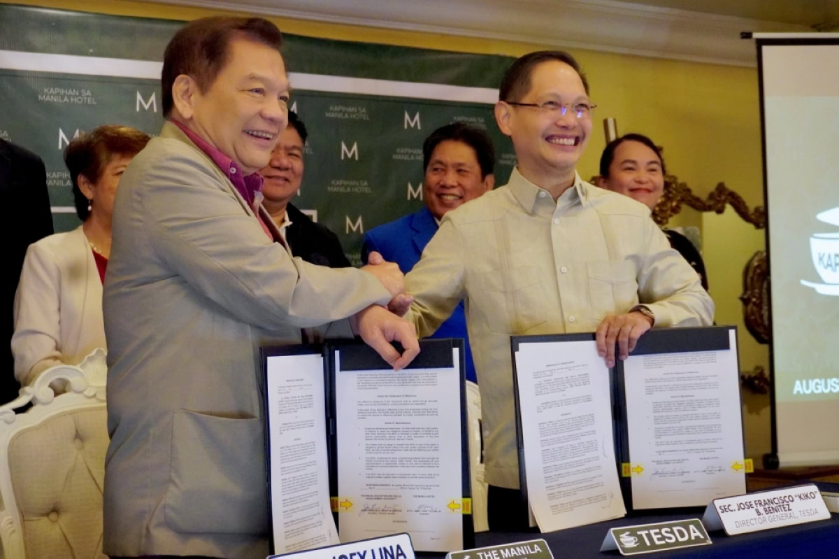 The Manila Hotel partners with Tesda to strengthen hospitality training ...