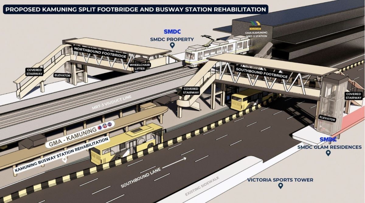 DOTr: 'Mt. Kamuning' footbridge to be replaced by December 2025 ...
