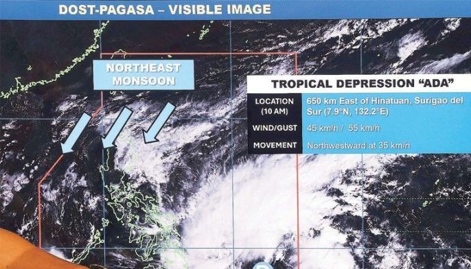 Tropical Storm Ada Enters Philippines as First Cyclone of 2026 ...